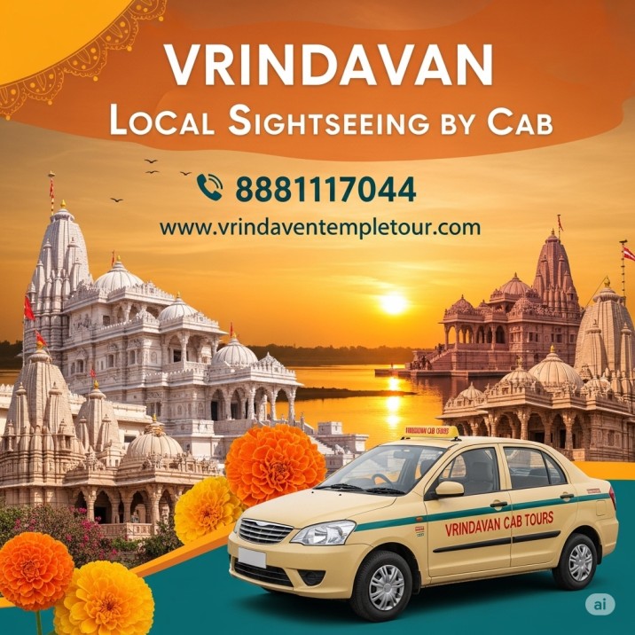Vrindavan Local Sightseeing Tour by Cab and Taxi | Book Now